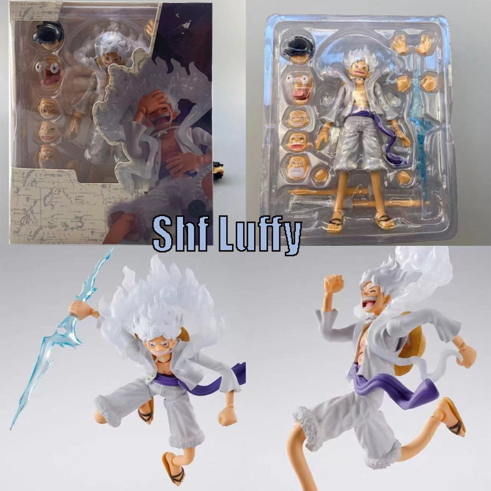 Figura de Ação Articulada One Piece SHF Luffy Gear 5 Nika Modelo Zoro ...