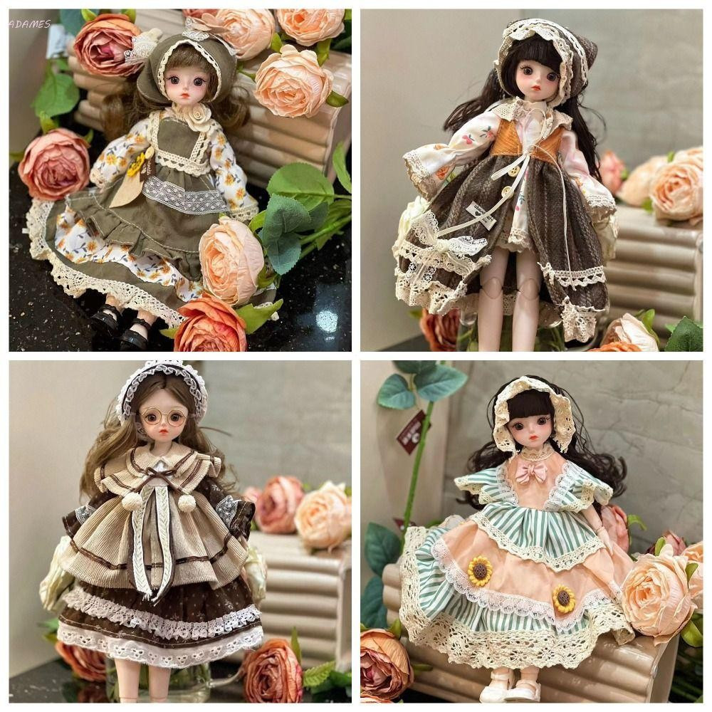 Boneca BJD ADAMES De 30 Cm Com Roupas , Salto Alto , Cabelo Longo ...