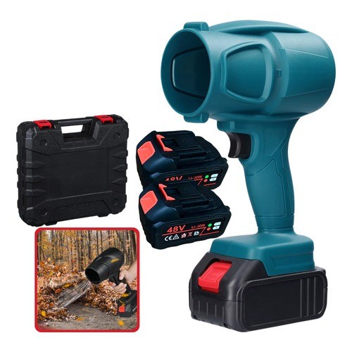 Soprador Turbo Portátil Folhas, Secador Automotivo Maleta 2 Baterias 48v Jardim Potente Limpeza ...