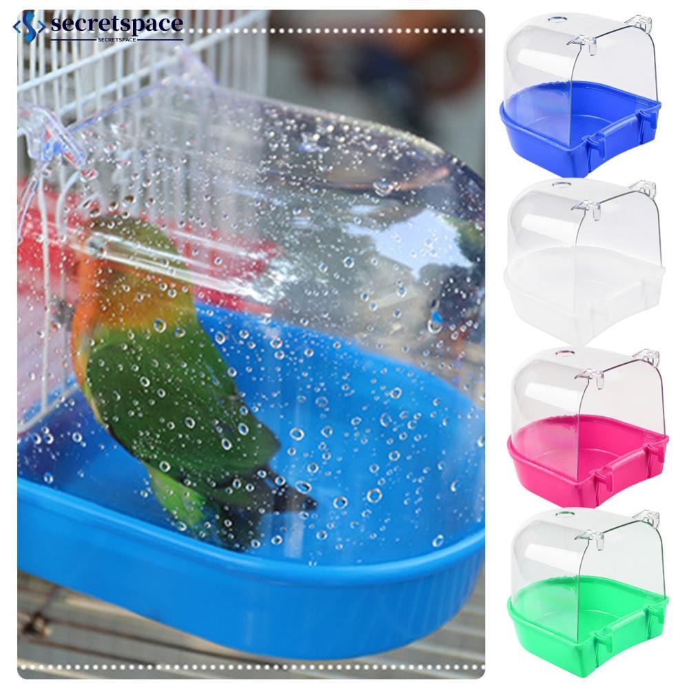 SECRETSPACE Pendurado Papagaio Chuveiro Pássaro Banheira Cubo Papagaios Caixa De Banho Gaiola ...