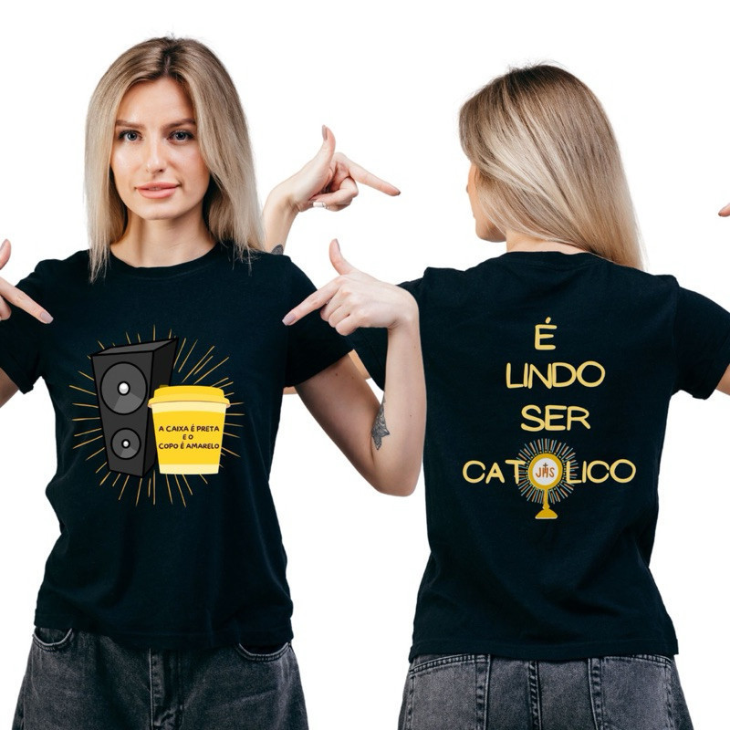 Camiseta Unissex Frase Frei Gilson | Shopee Brasil