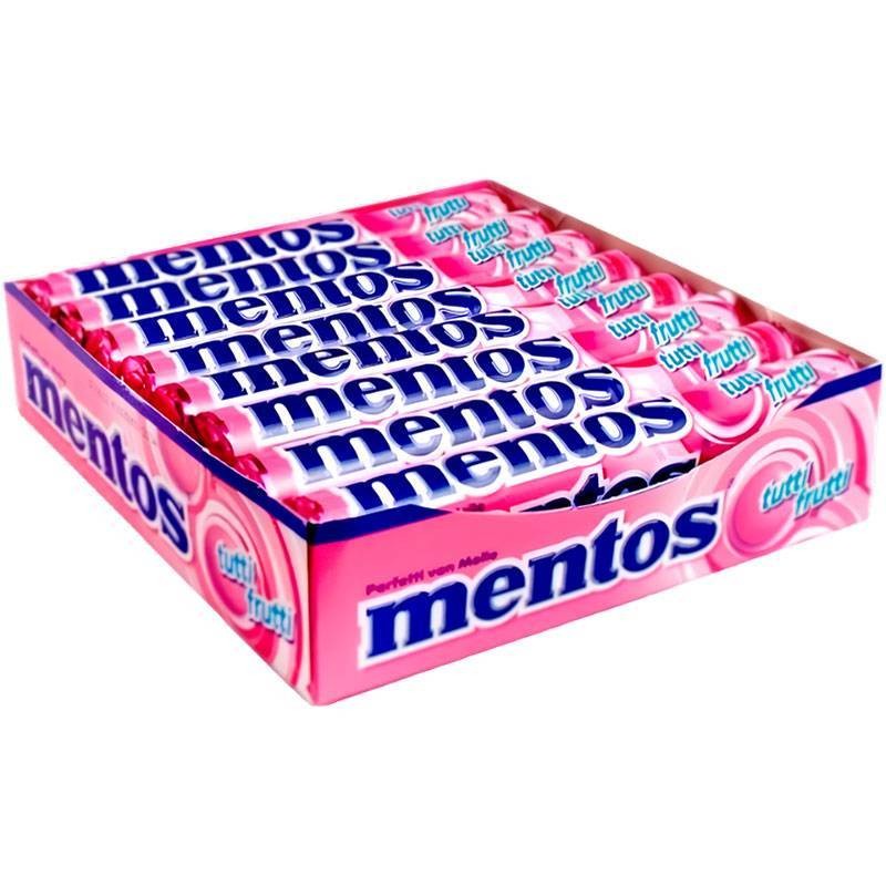 Bala Drops Mentos Tutti Frutti 16Un | Shopee Brasil