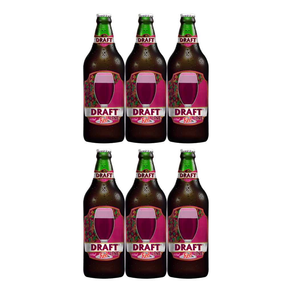 Draft Red Line 600ml 6 Unidades | Shopee Brasil