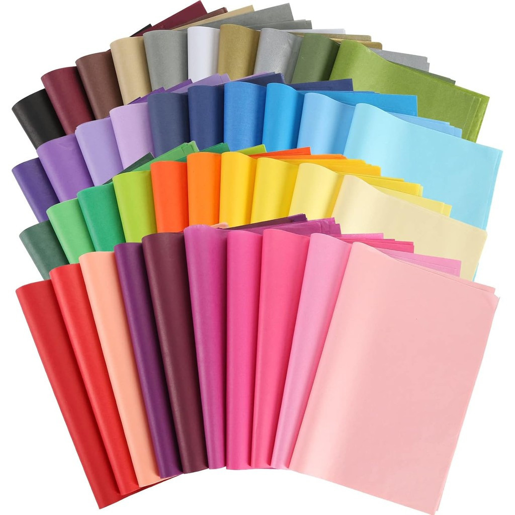 Koogel 320 Sheets Tissue Paper, 40 Colors Gift Tissue Paper for Gift ...