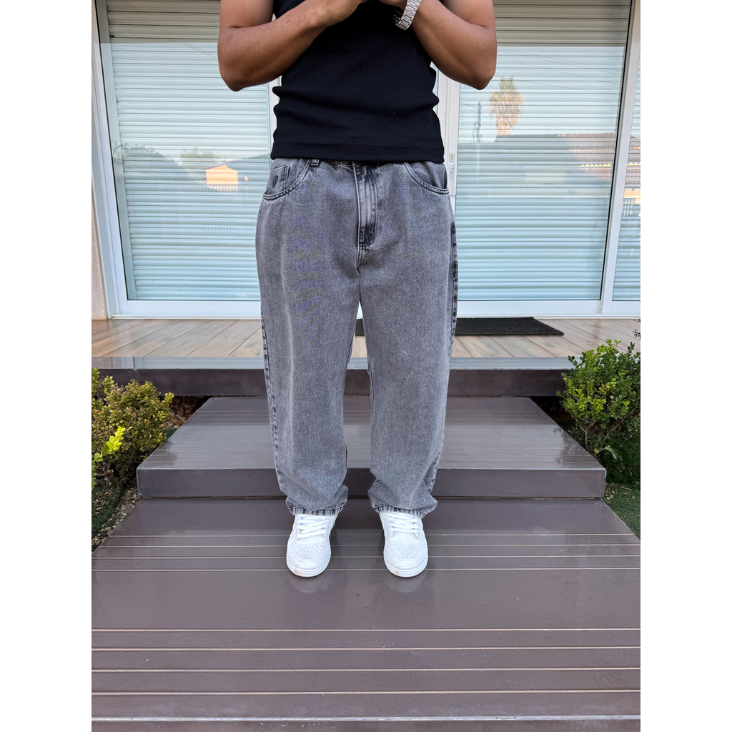 CALÇA STONED VULK CINZA ESCURO – PLANO C | Shopee Brasil