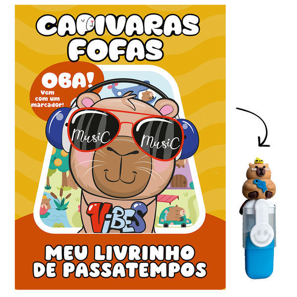 Capivaras Fofas Meu Livrinho Passatempos 04 - Marcadores de Texto ...