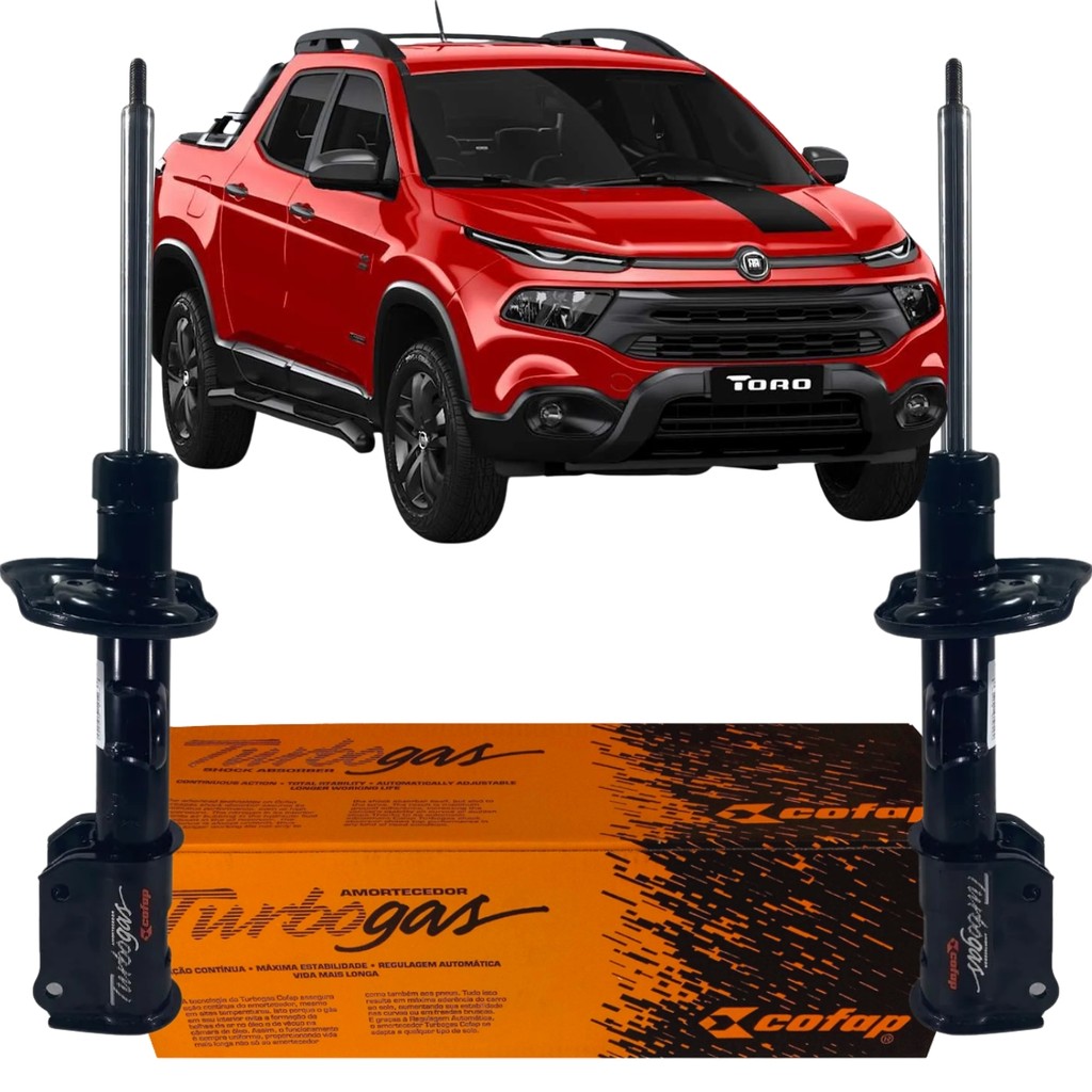 PAR AMORTECEDOR DIANTEIRO TURBOGÁS FIAT TORO 2.0 TURBO DIESEL 2016 A ...