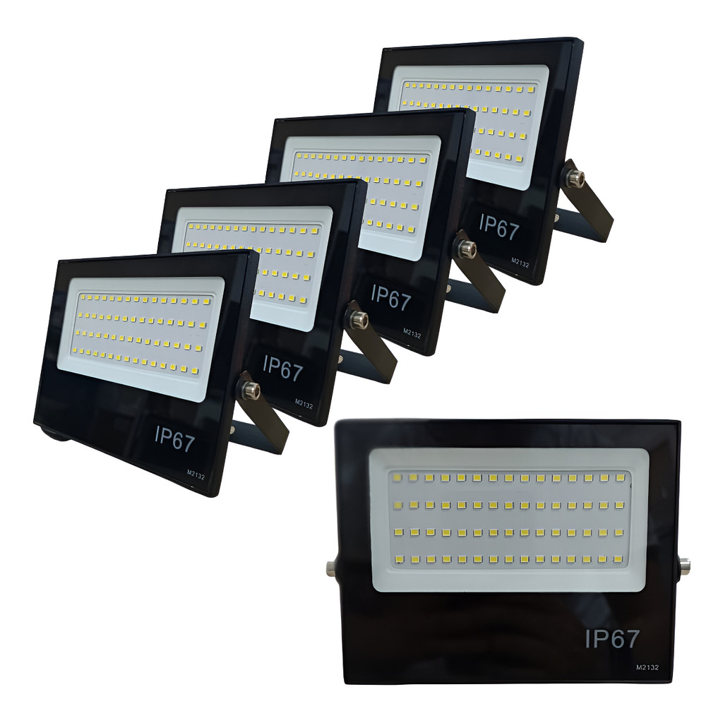 Kit 6/4/2 Refletor Holofote Smd Led 200w Bivolt Ip67 6500k | Shopee Brasil