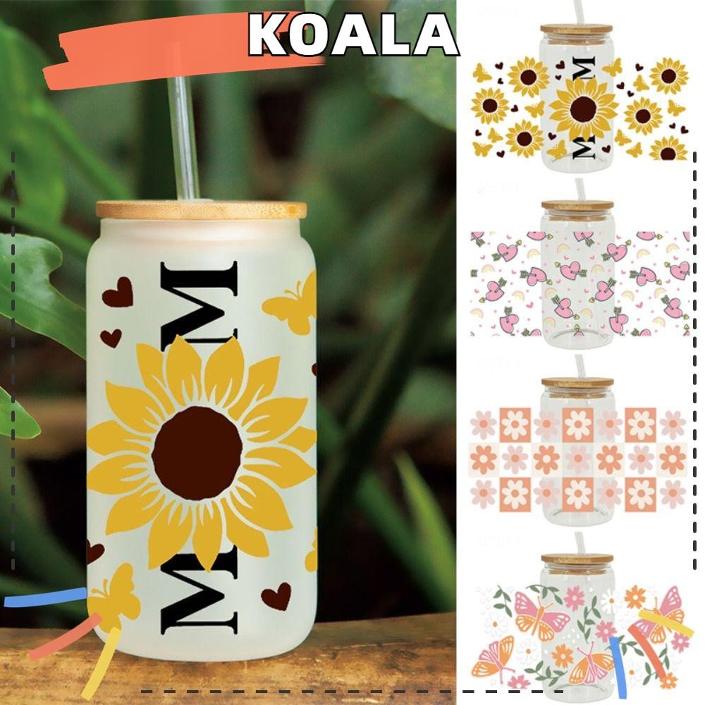 Adesivos De Transferência KOALL UV DTF , Envoltórios De Copo De Papel ...
