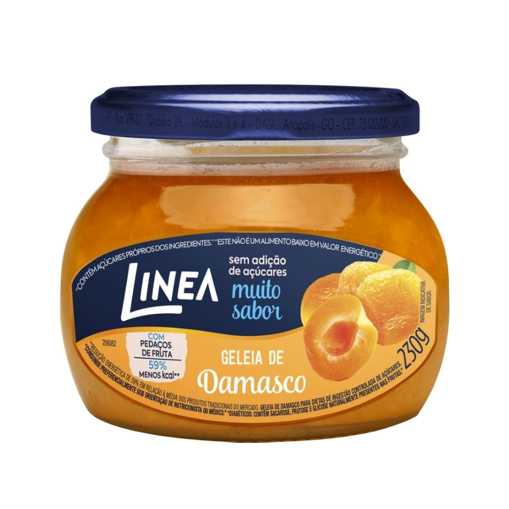 Geleia Linea Damasco Zero Açúcar 230g | Shopee Brasil