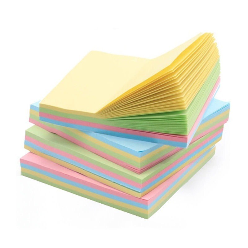 Bloco De Notas 100 Folhas 76x76mm Bloco Adesivo Para Anotações Colorido ...
