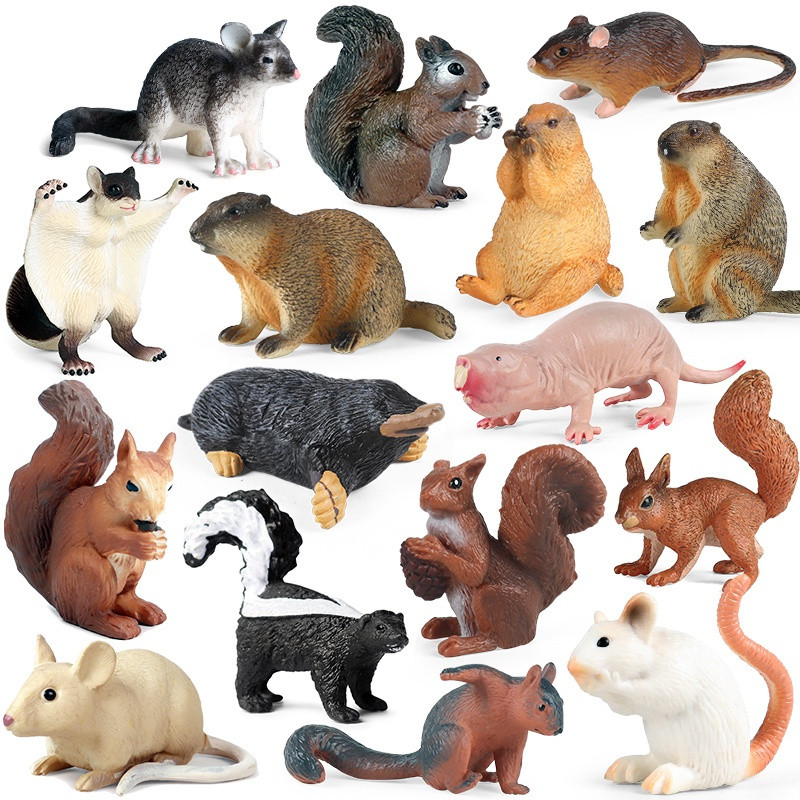 Simulação de Animais Selvagens Modelo de Roedores Rato Marmota ...