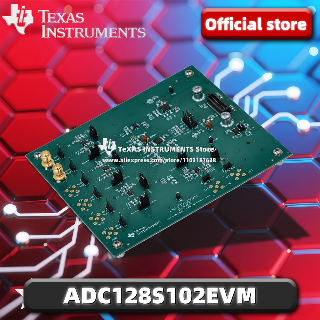 Módulo De Avaliação Oficial ADC128S102EVM ADC128S102 Para 12 Bits ...