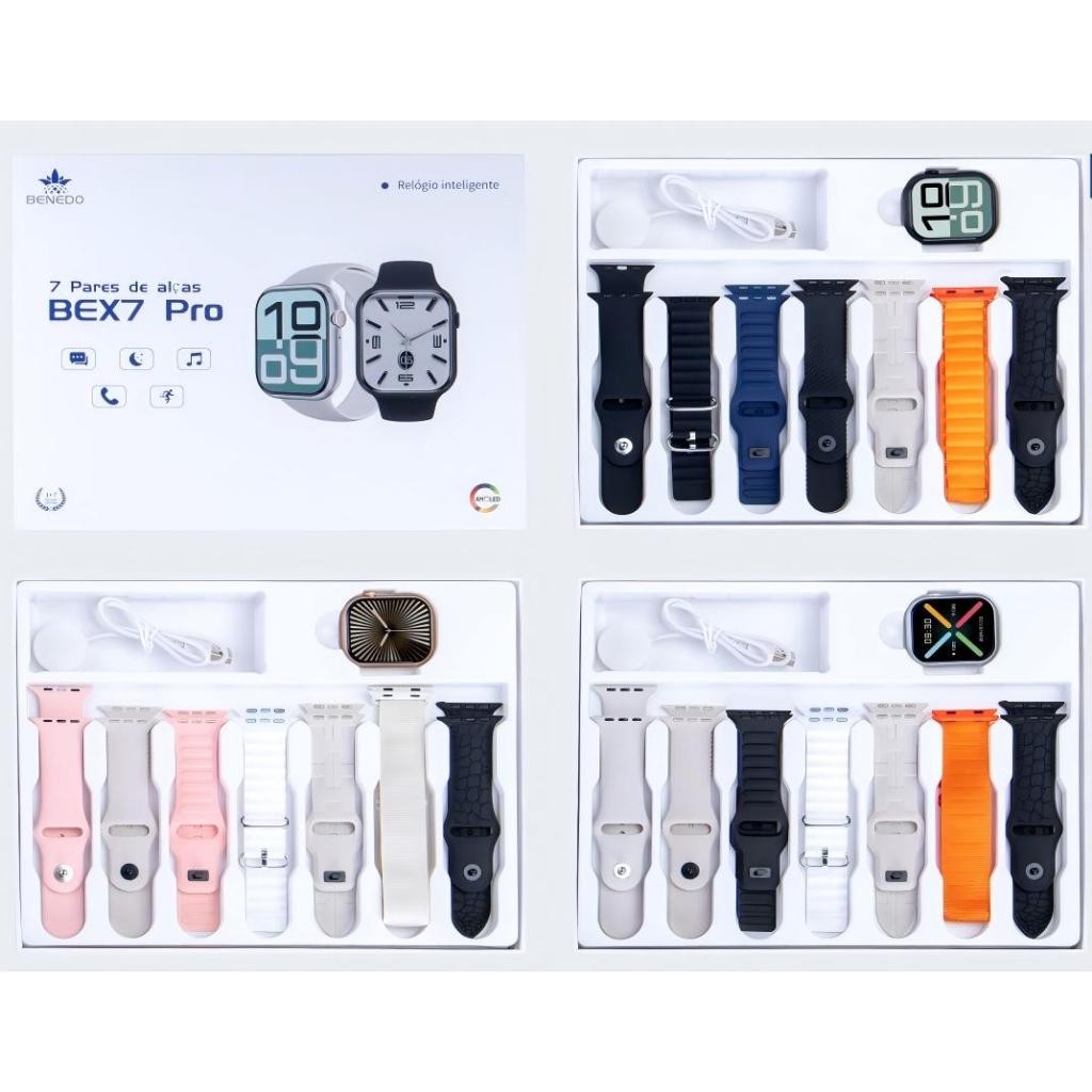 Smartwatch Relogio BE X7 PRO Amoled Series 10 2025 Inteligente Com 7 ...