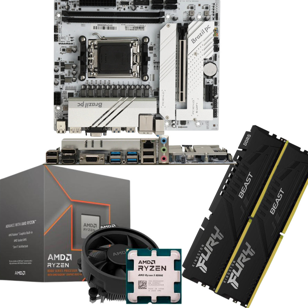 Kit Upgrade Option Am5 Ryzen 5 8500g + B650 + Ddr5 2x16gb | Shopee Brasil