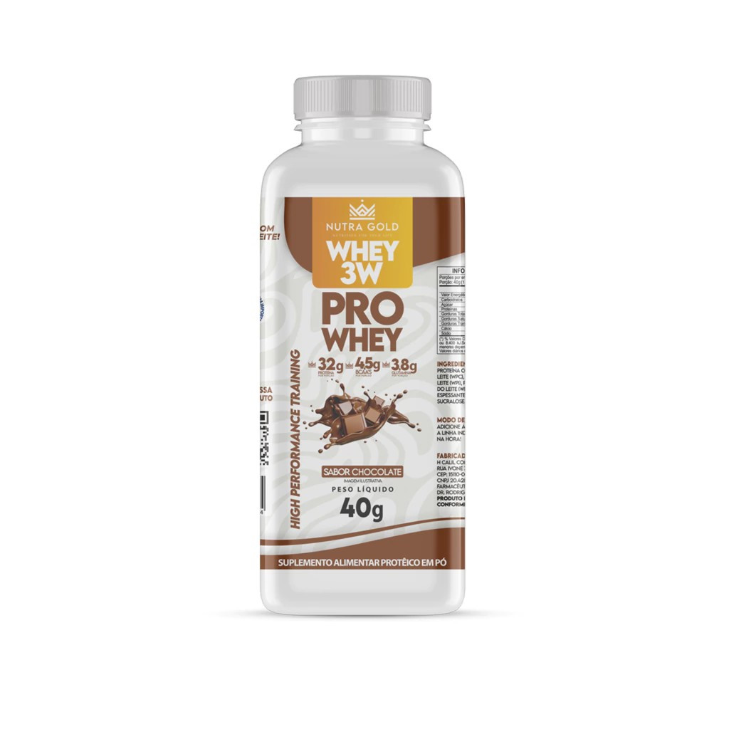 Whey Protein 3w Nutra Gold 40g (32g Proteina) - Original | Shopee Brasil