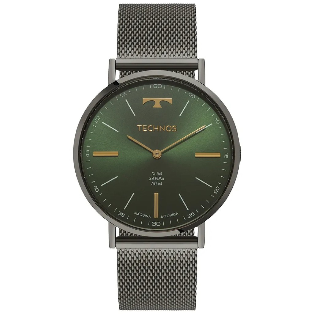 Relógio Technos Slim 2025LUL/1V Grafite Masculino | Shopee Brasil