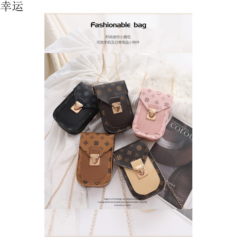 Bolsa impressa 2025 bolsa feminina bolsa feminina moda All-Match corrente Crossbody saco ...