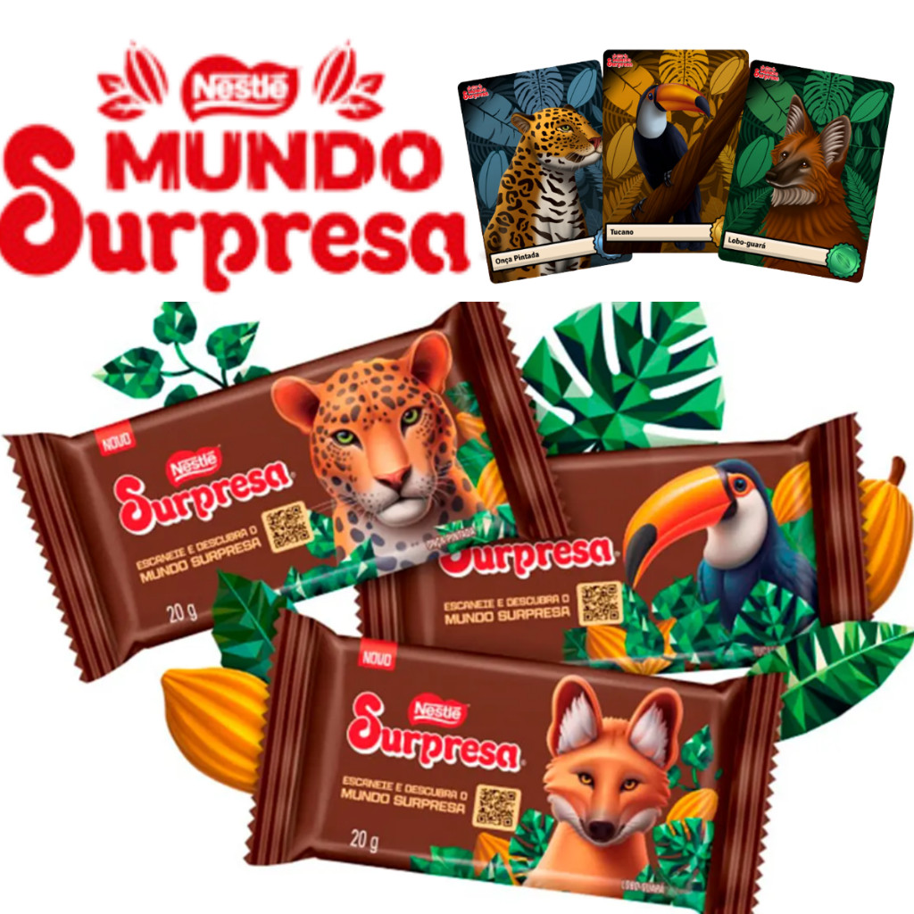 Chocolate Surpresa Nestlé Kit 3 Barras 20g Cada - Clássico Anos 80 ...