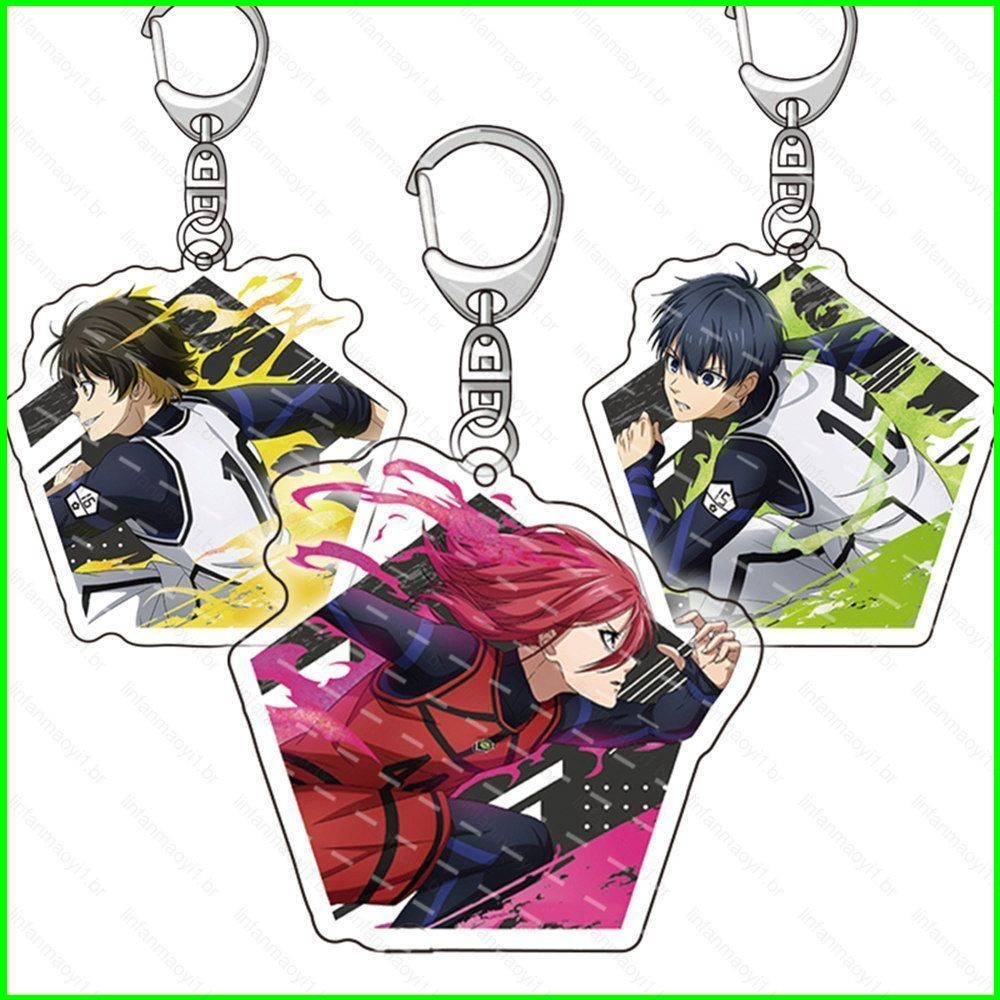 Nana BLUE LOCK Anime Chaveiro Isagi Yoichi Chigiri Hyoma Nagi Seishiro ...