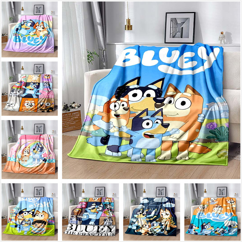 Bluey Anime Cartoon Cobertor De Flanela Infantil Cute Brui Gado ...