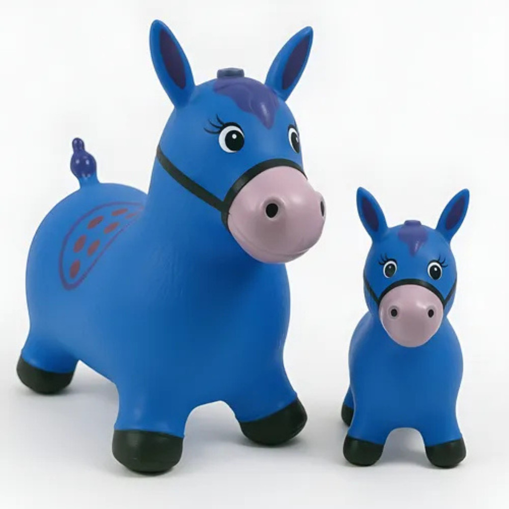 Cavalinho Upa Upa Inflável Musical Com Luz e Bomba 54kg | Shopee Brasil