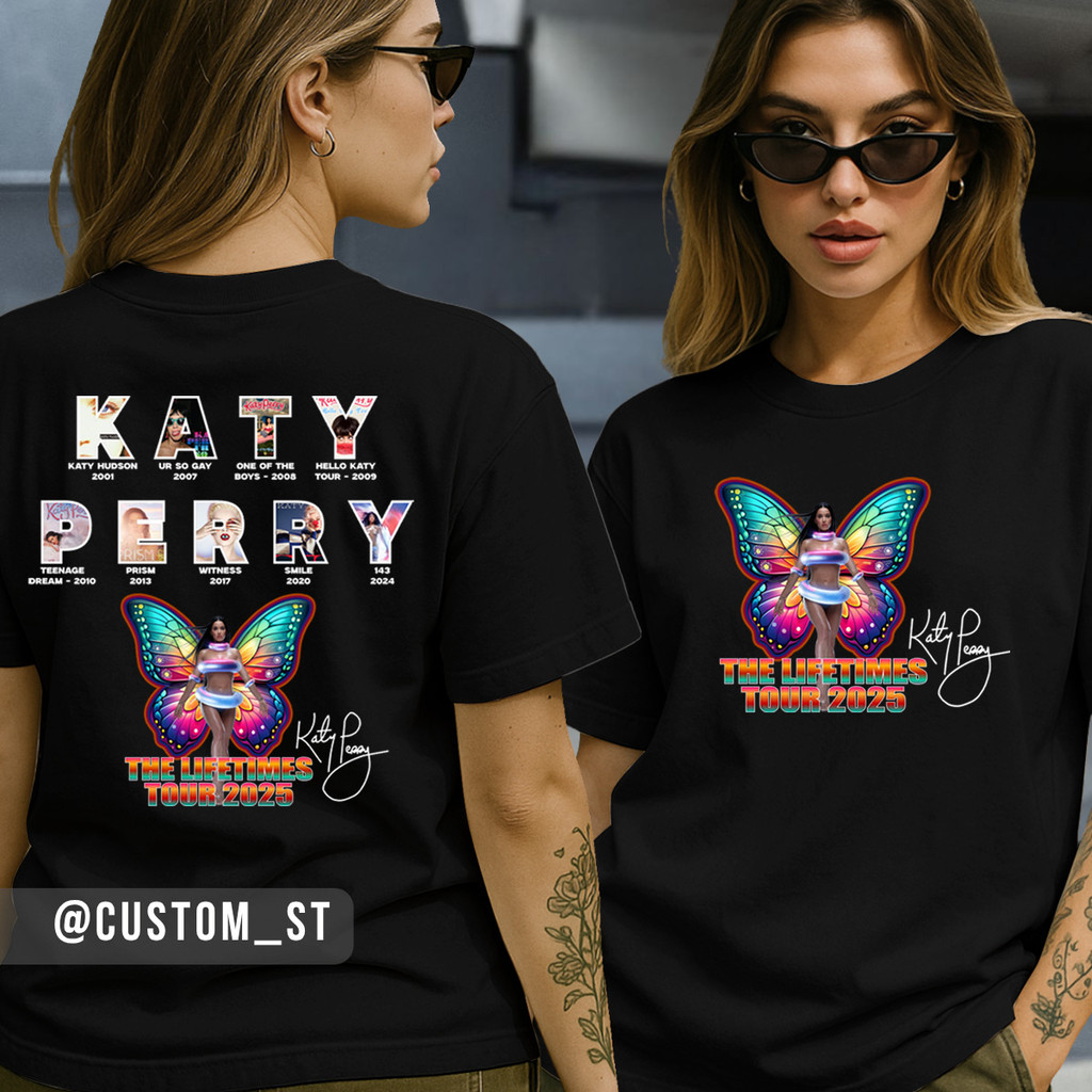 Camiseta Katy Perry The Lifetimes 2025 Merch Tour Brasil Pop Show ...