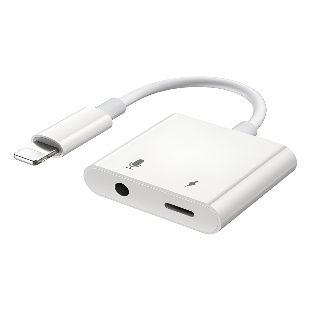 Adaptador Duplo Lightning P2 Fone E Carregador Para iPhone | Shopee Brasil