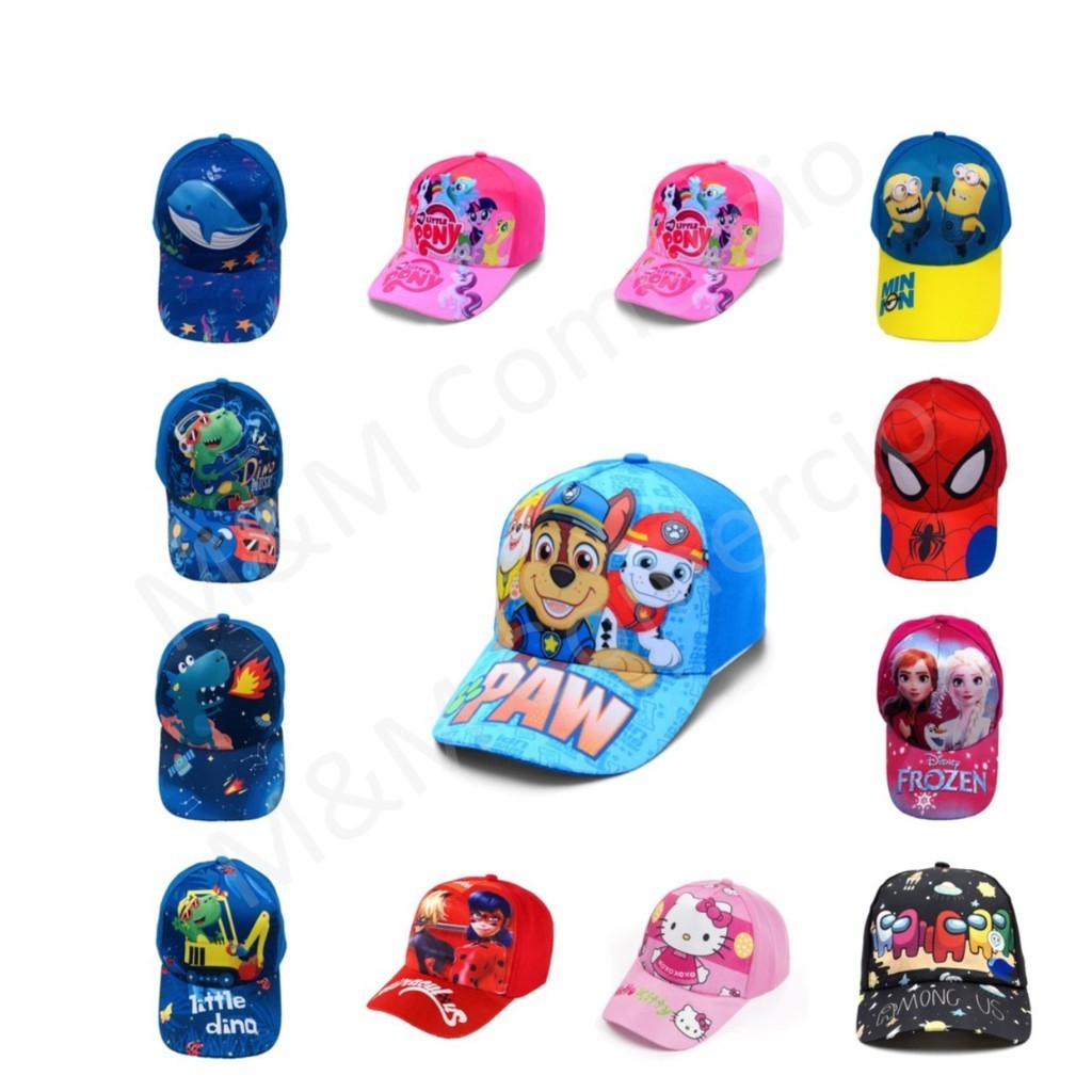 Boné Infantil Chapéu Menina Menino Personagem Disney Marvel Homem ...