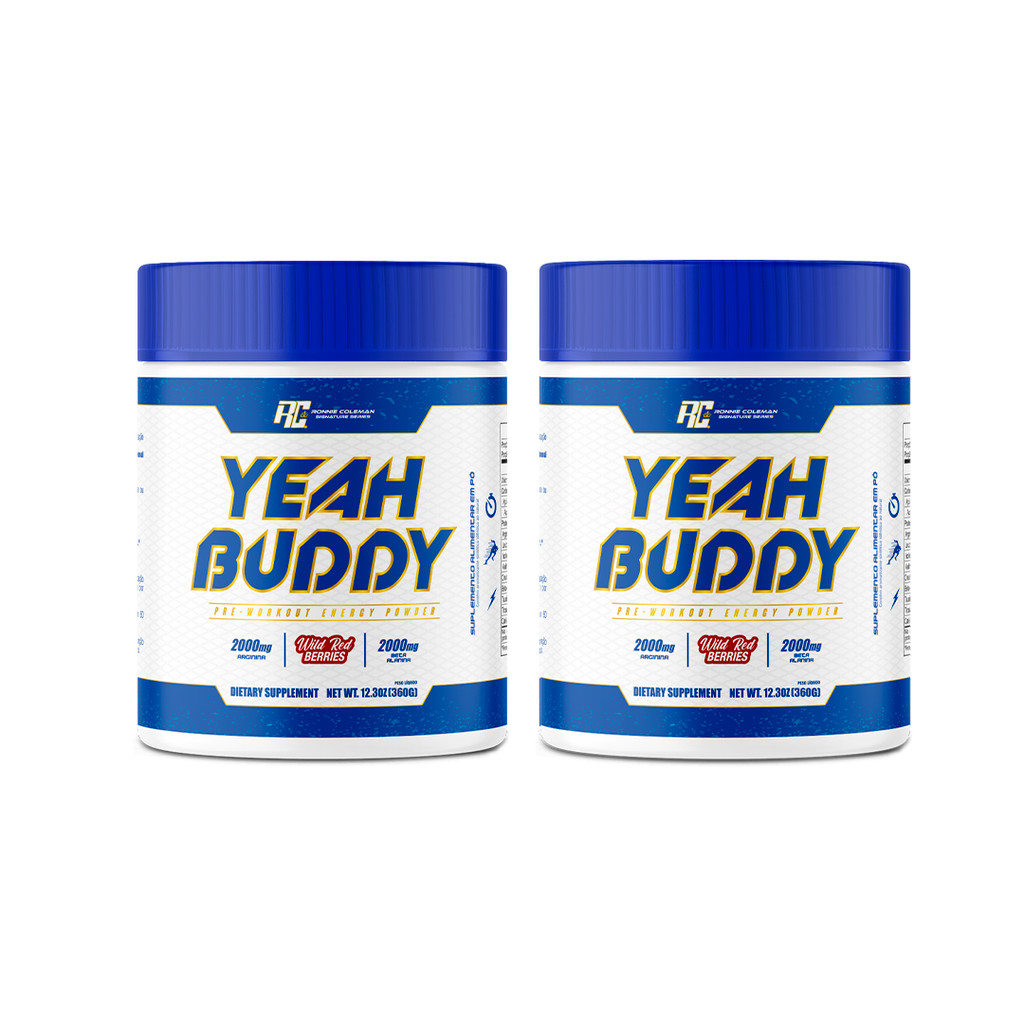 Kit 2x Pre Treino Yeah Buddy 360g Ronnie Frutas Vermelhas Beta Alanina ...