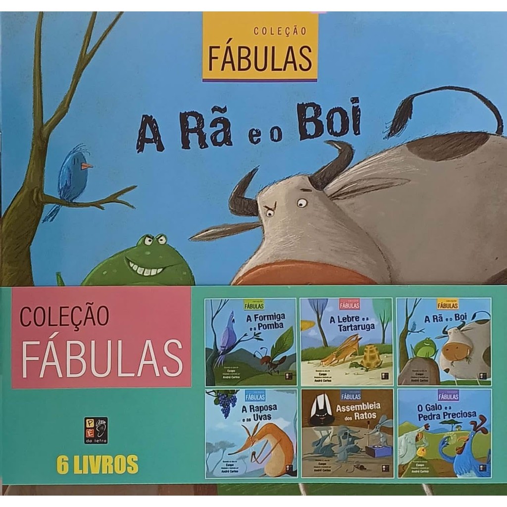 Box Coleção Fábula | Com 6 Fábulas | Shopee Brasil