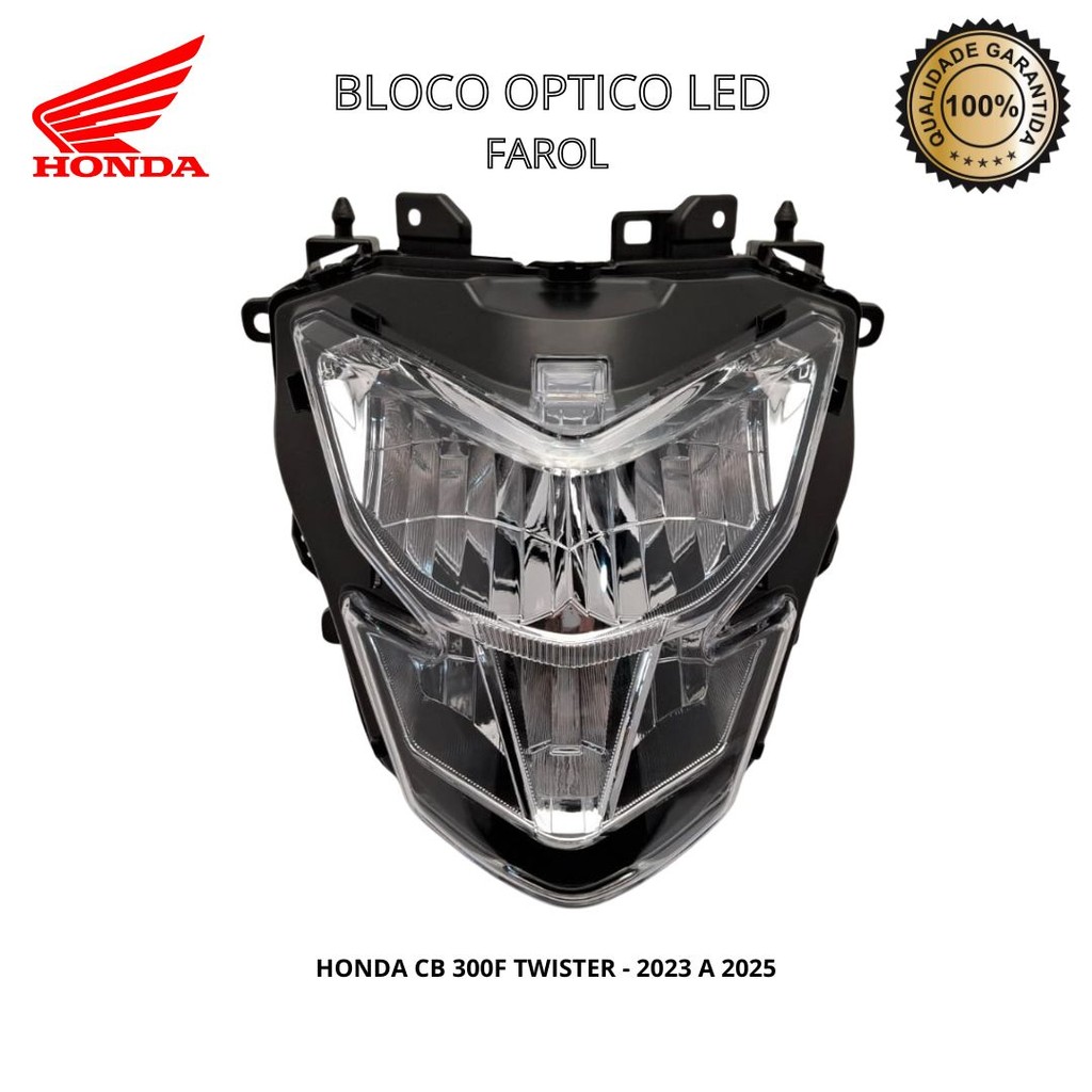 Farol Bloco Opctico Cb 300F Twister 2023 A 2025 Led | Shopee Brasil