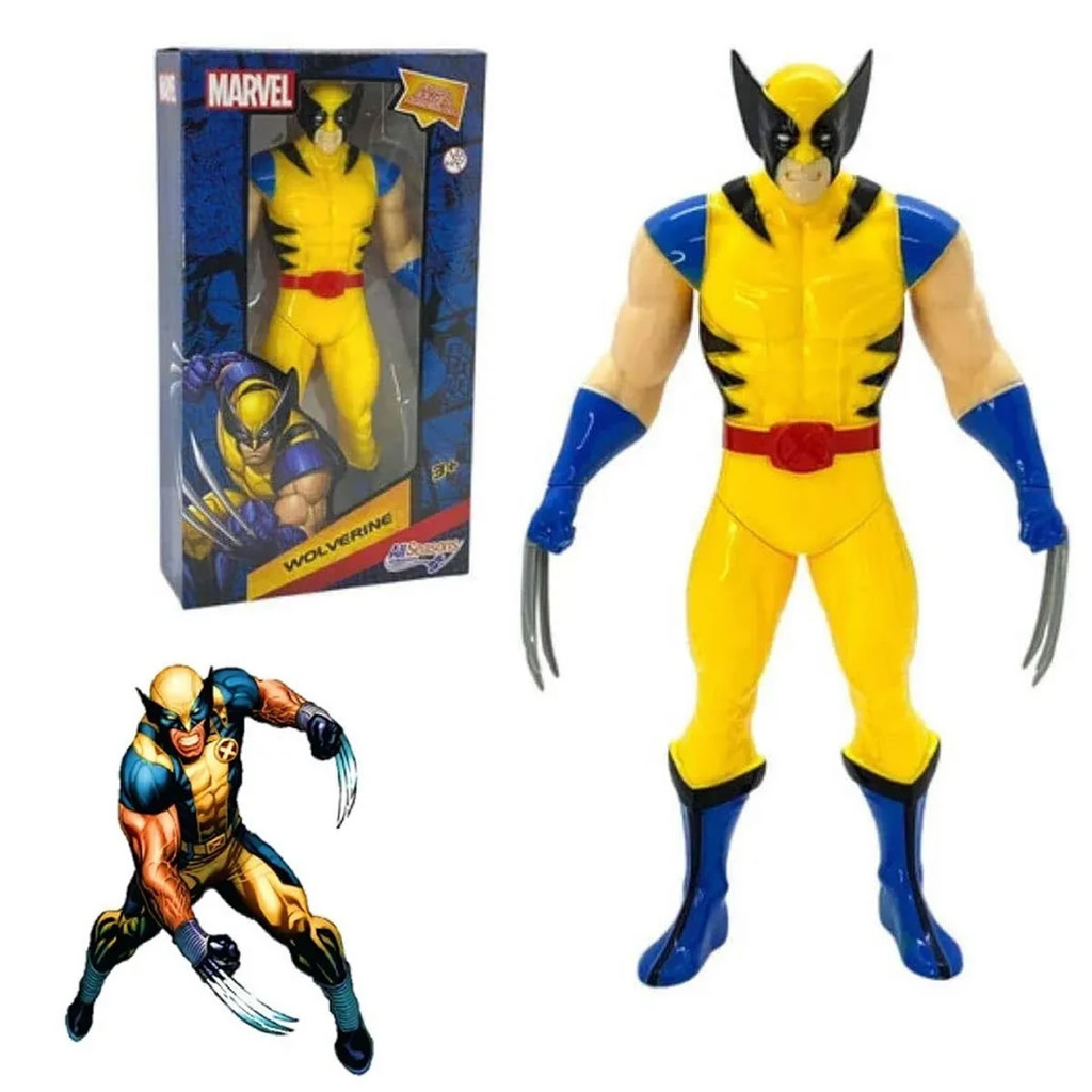 Boneco Wolverine Marvel 22cm Articulado X-Men Brincar e Colecionar ...