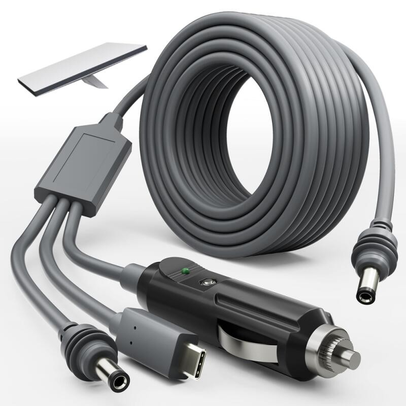 3 Em 1 USBC/DC/Carregador De Carro Para Cabo De Alimentação Starlink ...