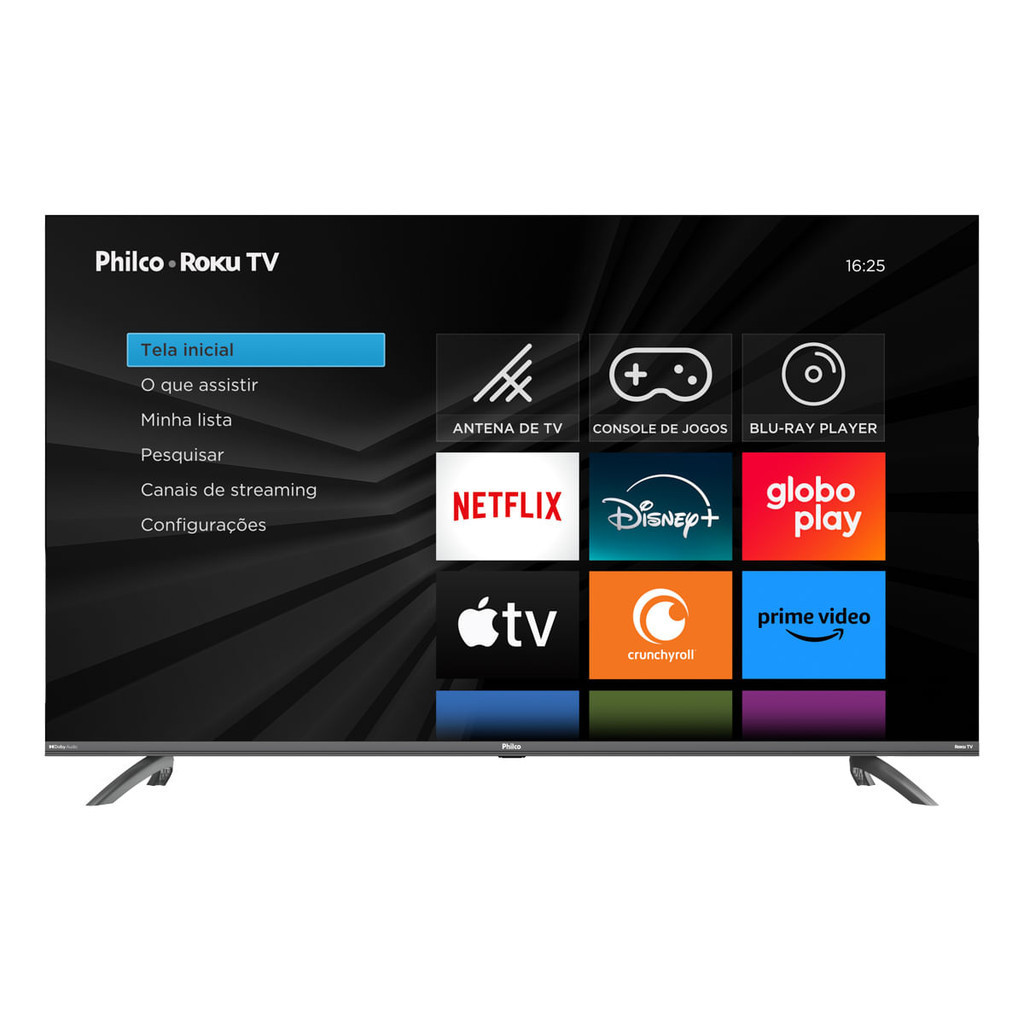 Smart TV 55” Philco LED Roku TV Dolby Áudio PTV55G3ERSGB | Shopee Brasil