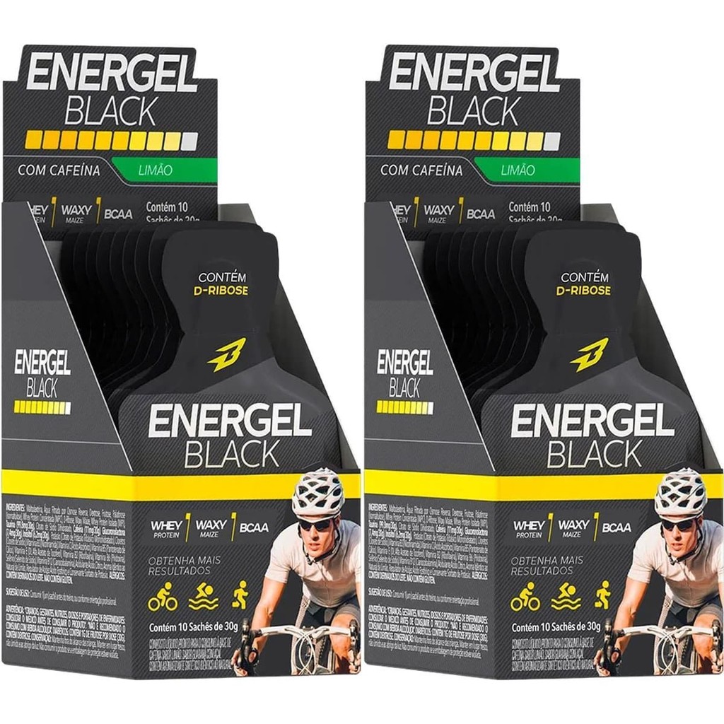 Kit 2X Energel Black - 10 Sachês Limonada - BodyAction | Shopee Brasil