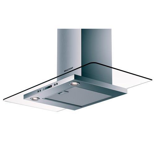Coifa de Parede Brastemp 90 cm Inox 5 e 6 Bocas Timer Autodesligamento ...