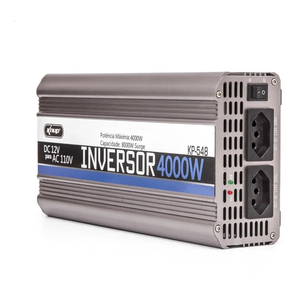 Inversor Tensão 4000w 12v Para 110v Conversor Transformador Knup | Shopee Brasil