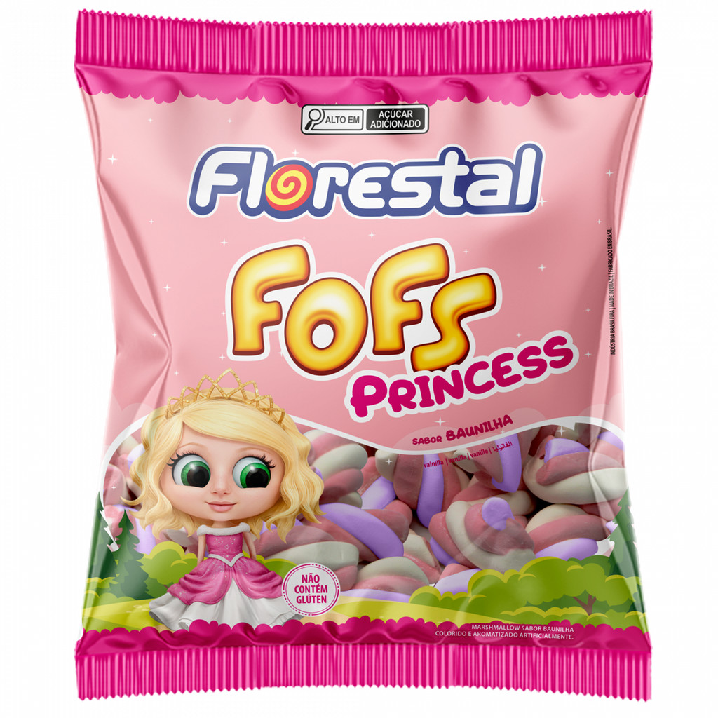Marshmallow Fofs Princess Twist 220g Florestal | Shopee Brasil