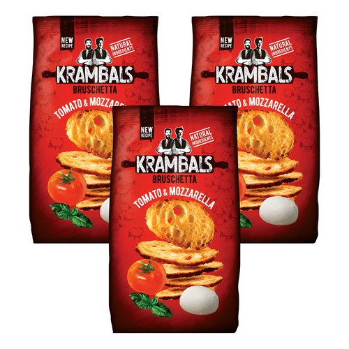 Kit 3 Krambals Bruschetta Salgadinho Tomate E Mussarela | Shopee Brasil