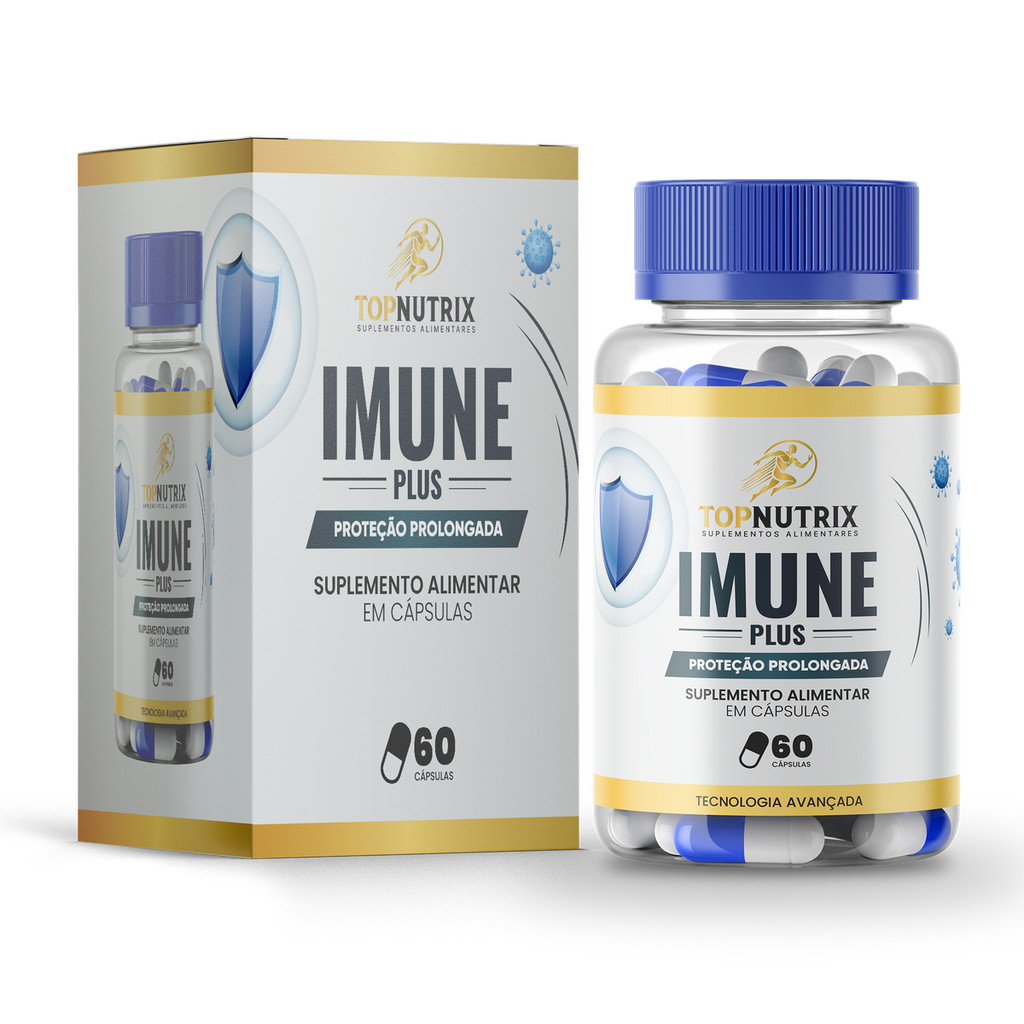 Suplemento Alimentar Imune Plus TopNutrix 60 Cápsulas | Shopee Brasil