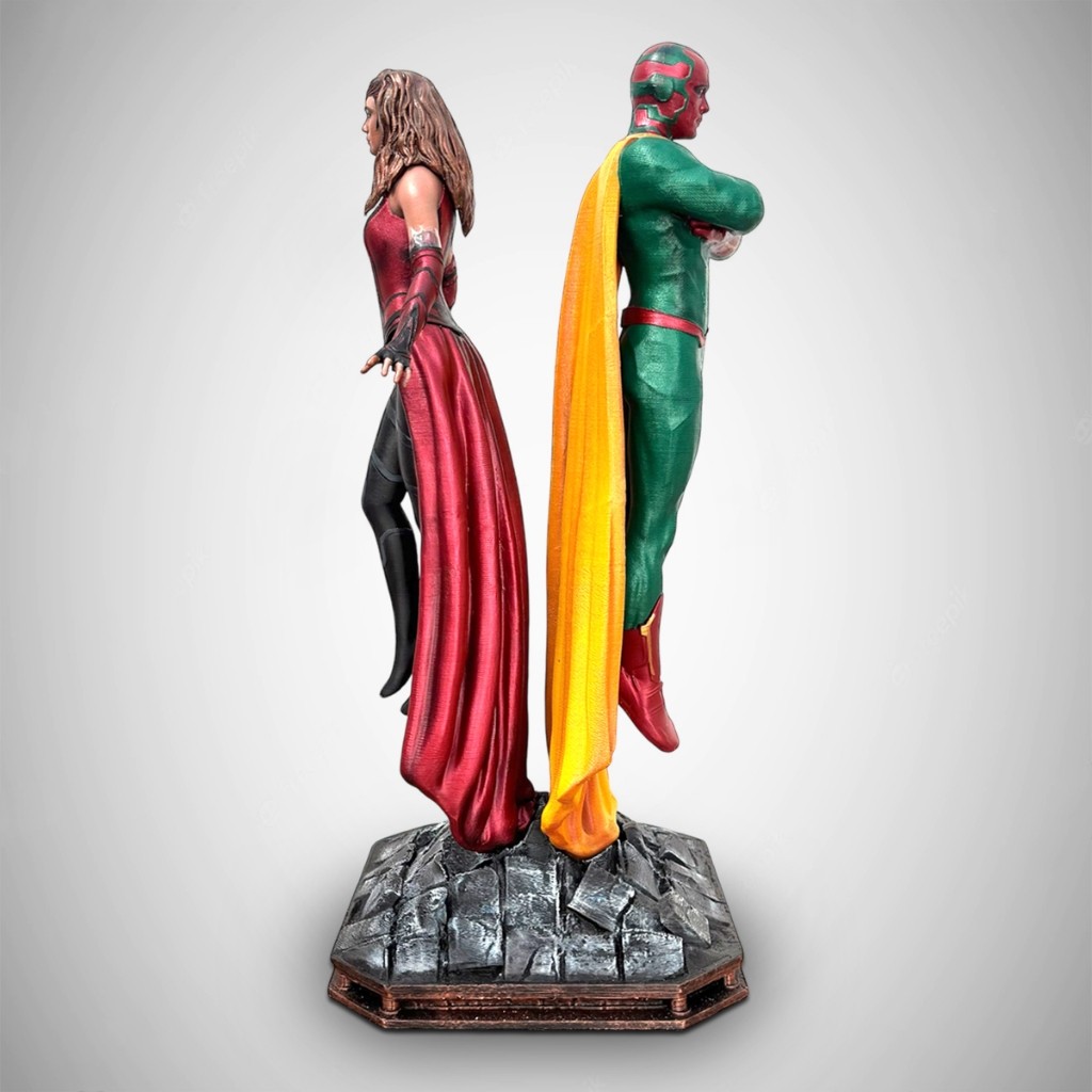 Boneco Wanda E Visão Marvel Action Figure Wandavision colecionavel ...
