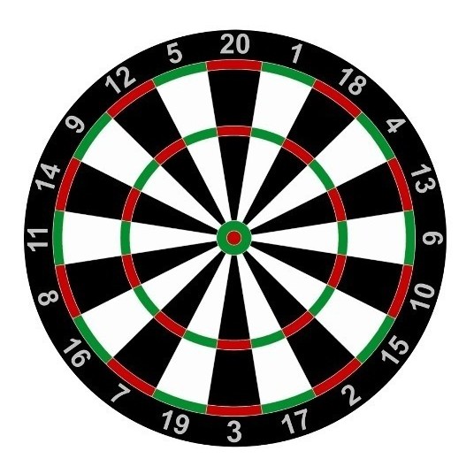 Jogo De Dardo Dupla Face Dart Board 40cm Game C/ 6 Dardos | Shopee Brasil