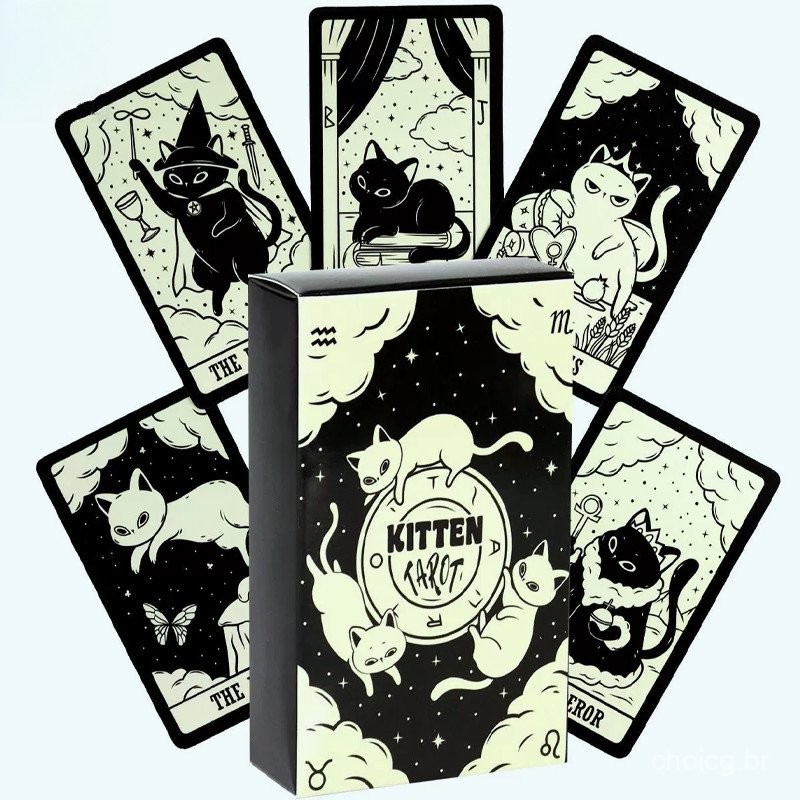 Kitten Tarot Deck 78 Cute Tarot Cards for Beginners Rider-waite Tarot ...