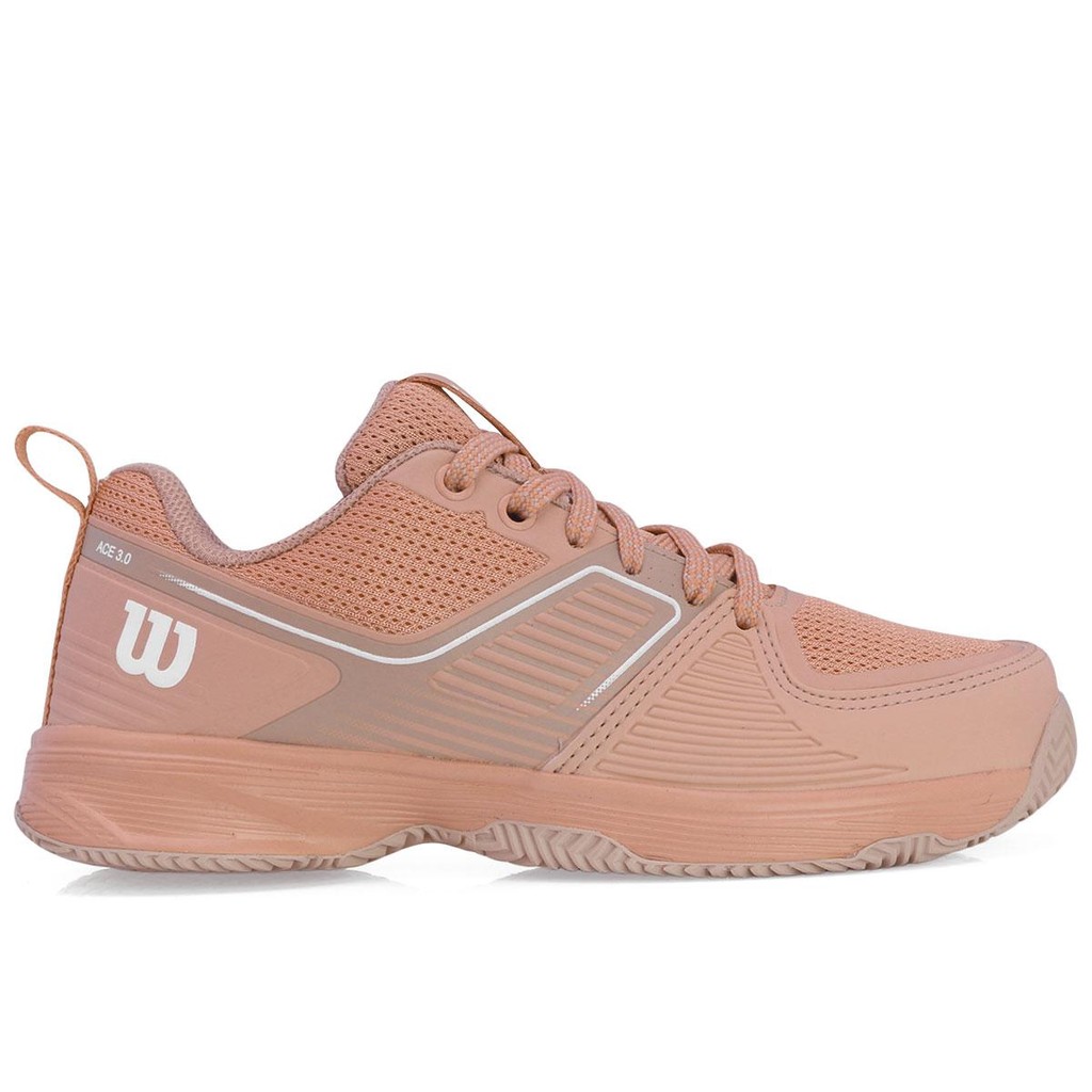 Tênis Wilson Ace 3.0 - Clay - Saibro - Coral e Branco | Shopee Brasil