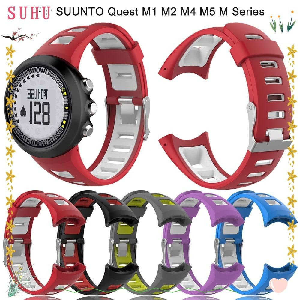 Pulseira de Relógio Speed Tiger, Silicone Bicolor Adequada para SUUNTO Quest M1 M2 M4 M5 Série M ...