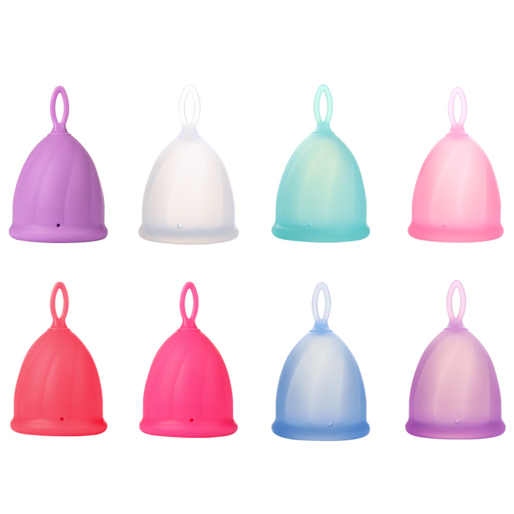 Copo menstrual feminino de Silicone de grau médico, copo de lua, copo ...