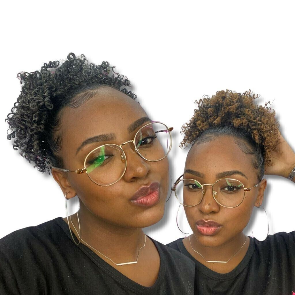 COQUE AFRO PUFF CACHEADO P90 | Shopee Brasil