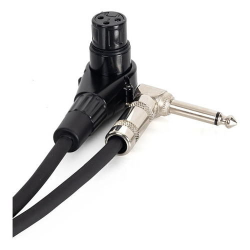 Cabo Xlr Femea 90o Para P10 Macho 90o Mono - 2 Metros | Shopee Brasil