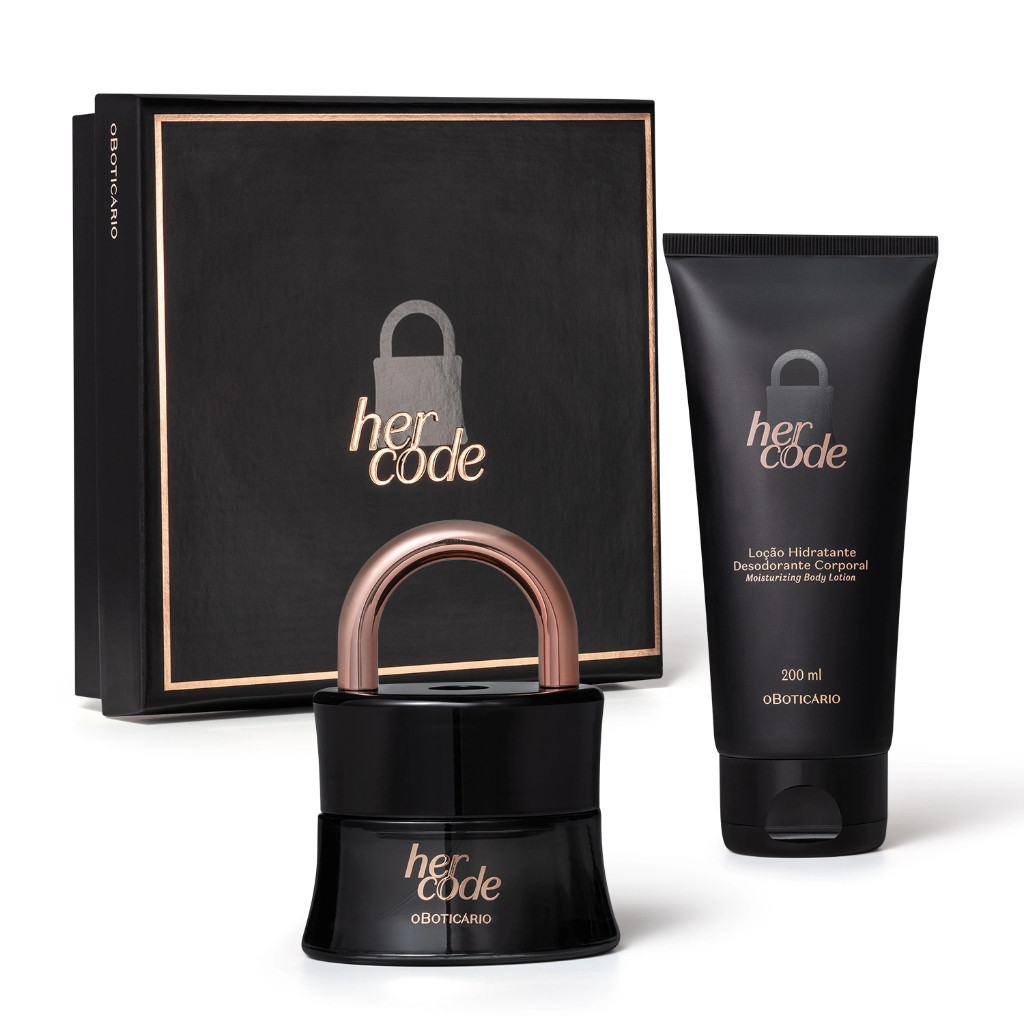 Kit Her Code Tradicional: Eau de Parfum 50ml e Loção 200ml | Shopee Brasil